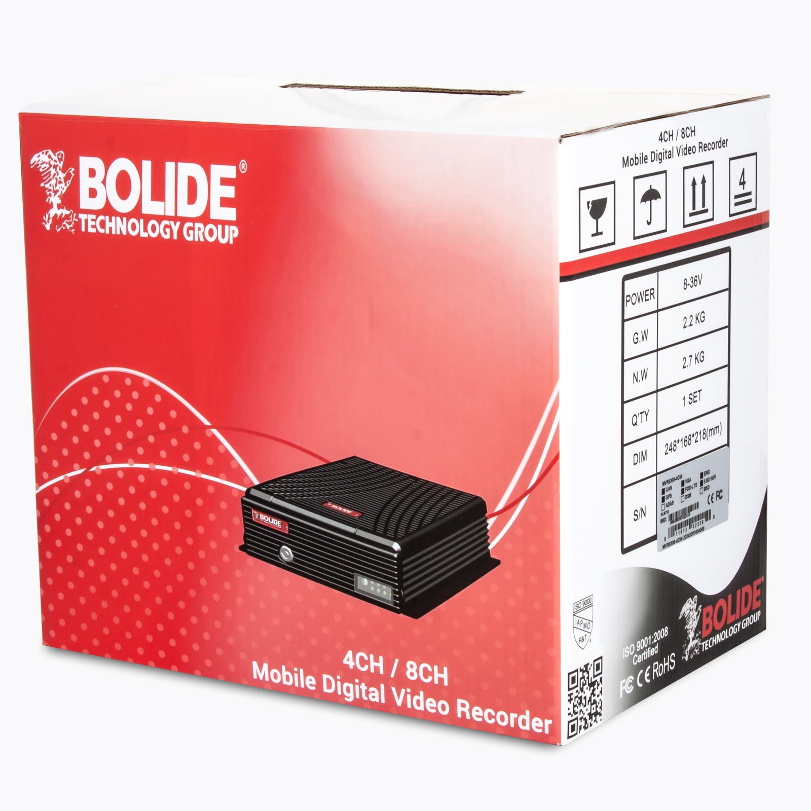 4-Channel MIL-STD-810G 1080P Mobile DVR | MVR9304-4GW – Bolide ...