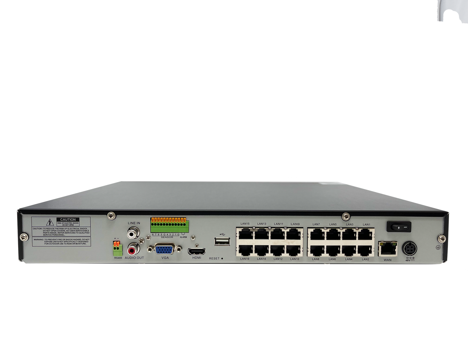 16-Channel with 16-Port POE, iPac AI Enabled | BN-NVR/16NX-S/NDAA ...